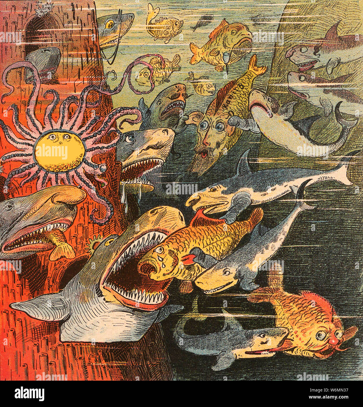 vintage fantastical illustration Stock Photo - Alamy