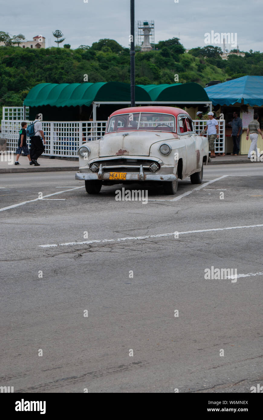 Havana - Cuba / October 16 2011, Old rundown American car in Havana ...