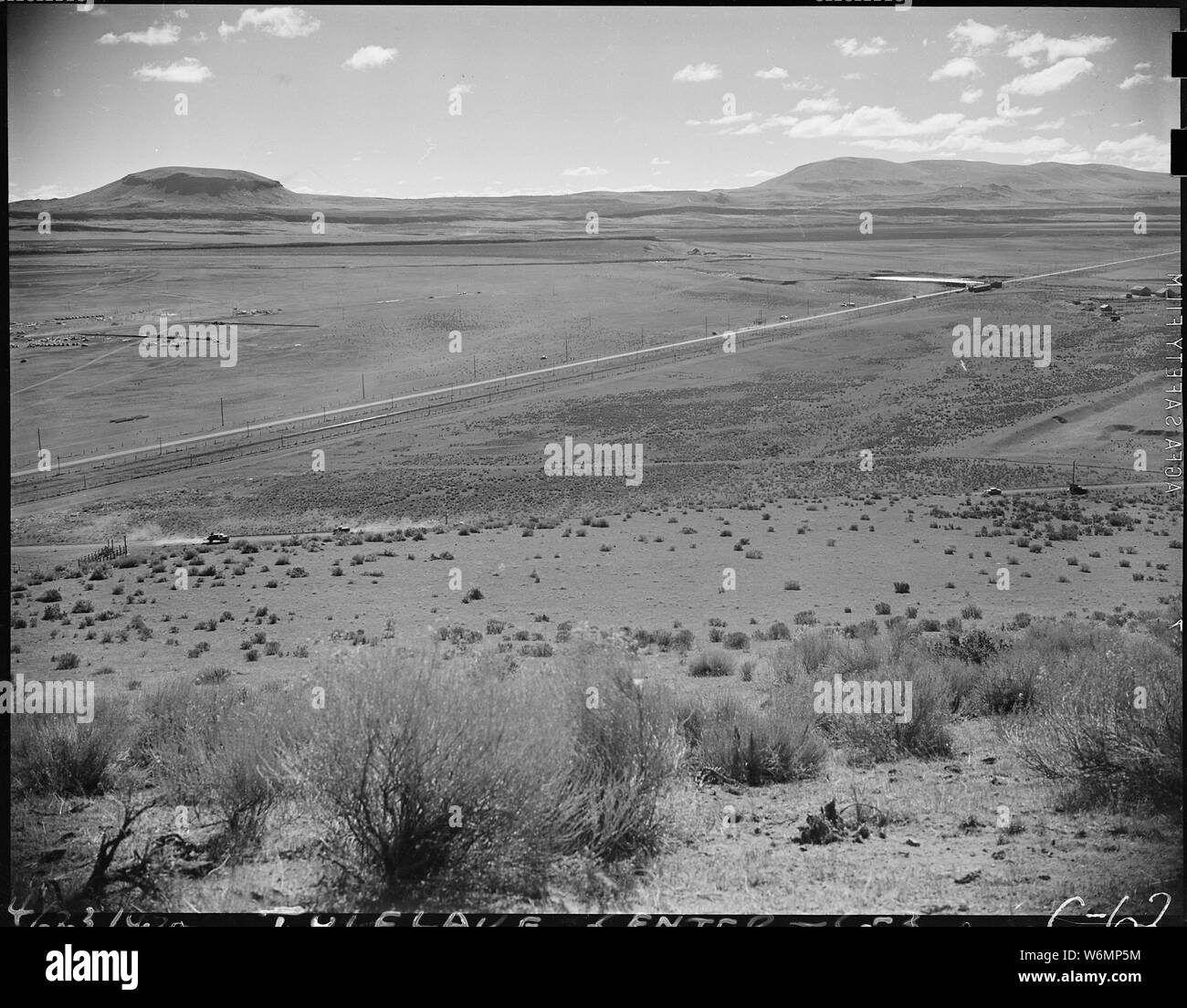 Tule Lake, California. A panoramic view showing a portion of the site ...