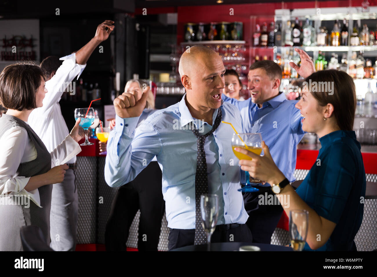 Drunk women office party hi-res stock photography and images - Alamy