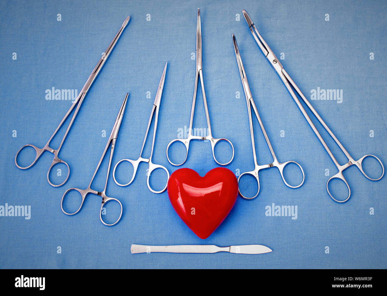 surgical instruments and tools including scalpels, forceps and Stock ...