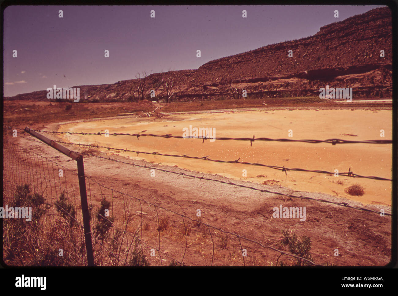 UNION CARBIDE URANIUM MILL'S SETTLING PONDS ARE LOCATED NEAR THE SAN ...