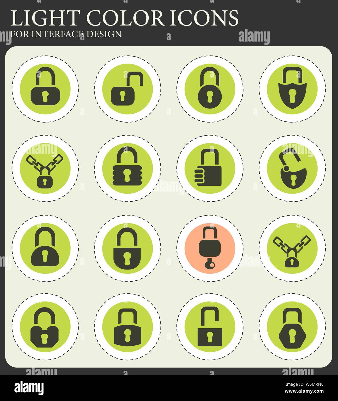 lock web icons for user interface design Stock Vector Image & Art - Alamy