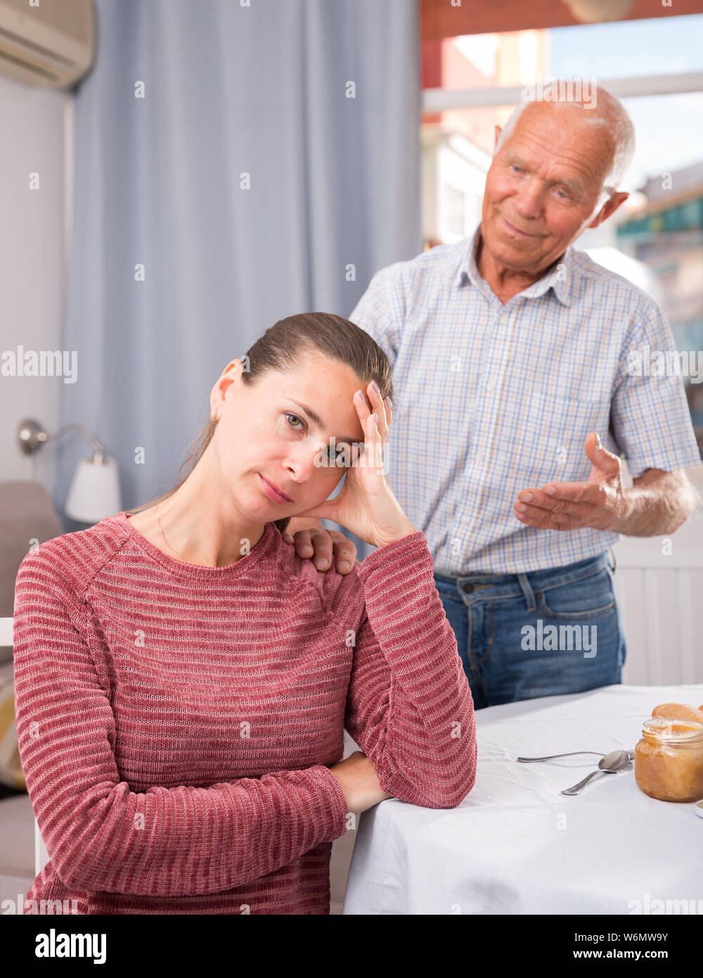 Offended father after quarrel hi-res stock photography and images - Alamy