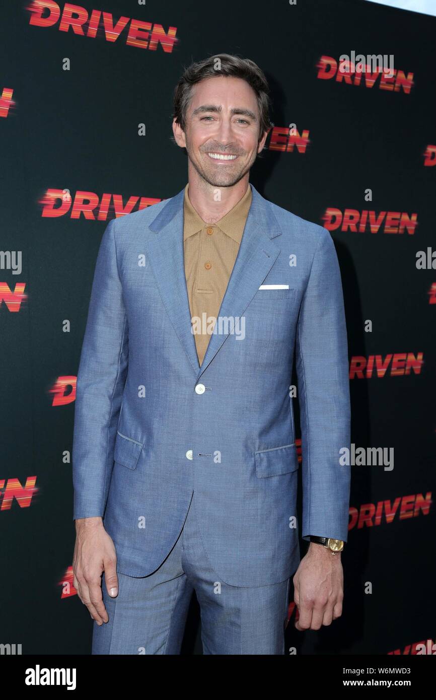 Los Angeles, CA. 29th July, 2019. Lee Pace at arrivals for DRIVEN ...