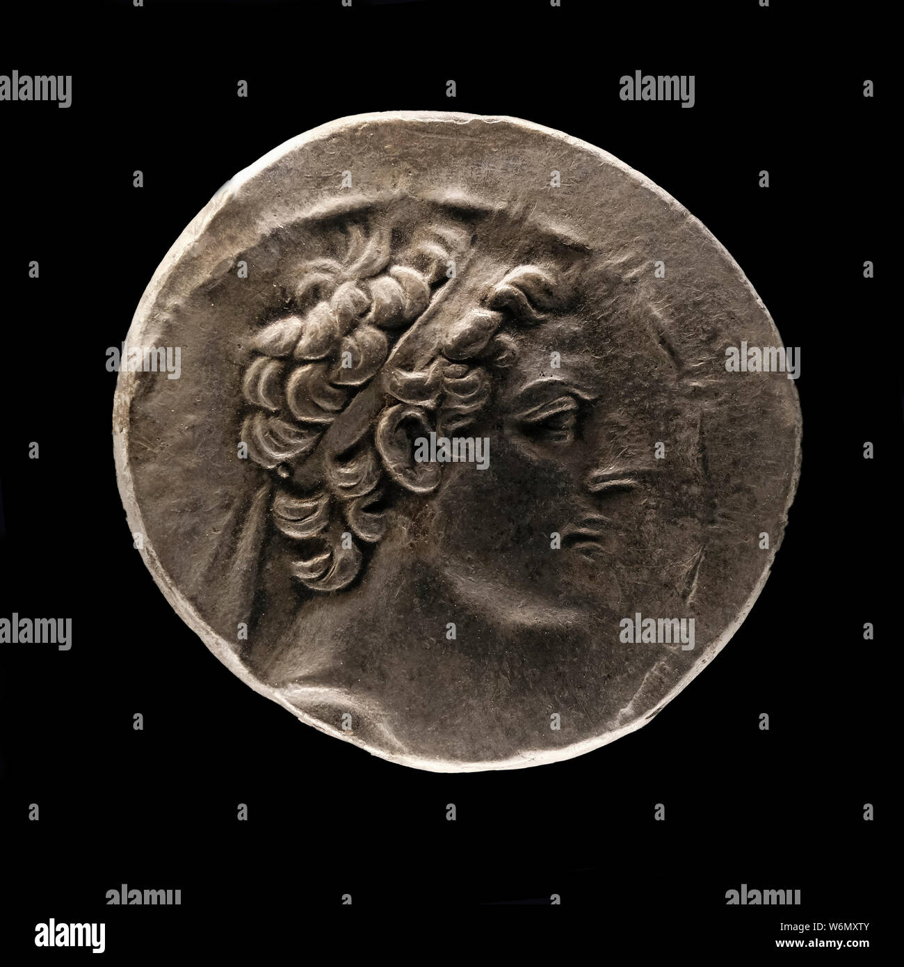 Ancient Tetradrachm Greek silver coin 168-164 BCE bearing portrait of ...