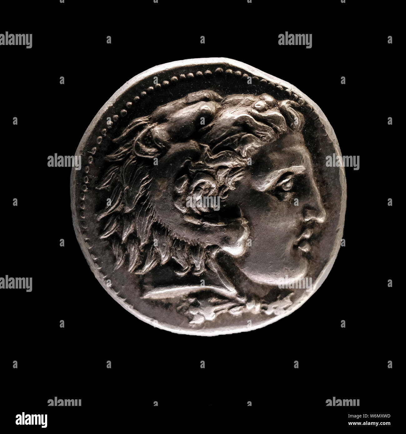 Ancient Athenian Tetradrachm silver Greek coin (equivalent to four ...