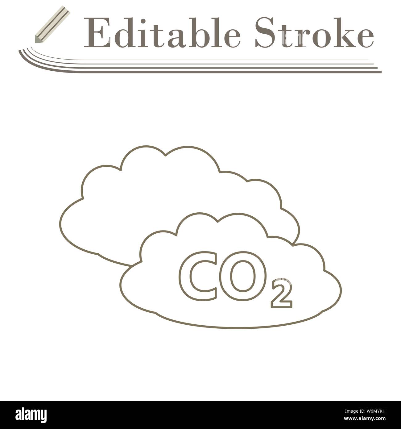 Co2 icon dioxide formula symbol Cut Out Stock Images & Pictures - Alamy