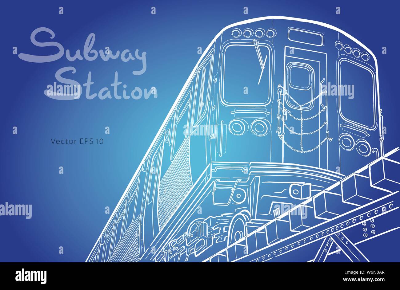 Subway Train Vector