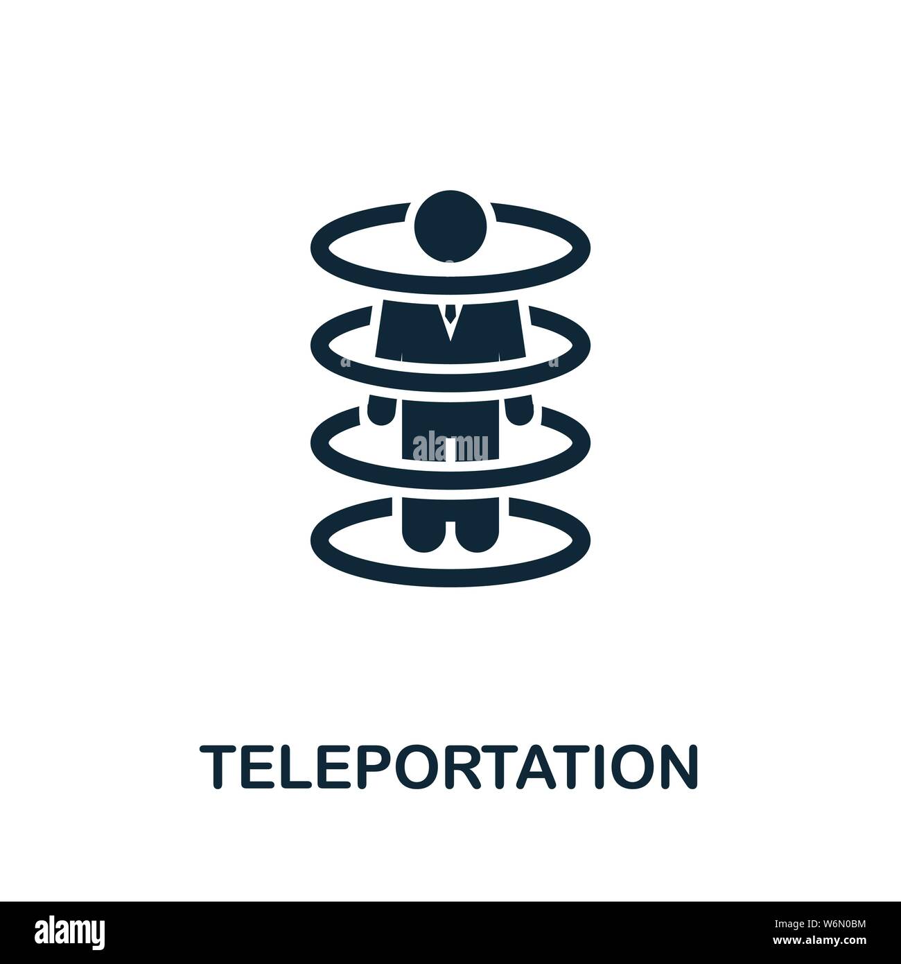 Teleportation vector icon symbol. Creative sign from science icons ...
