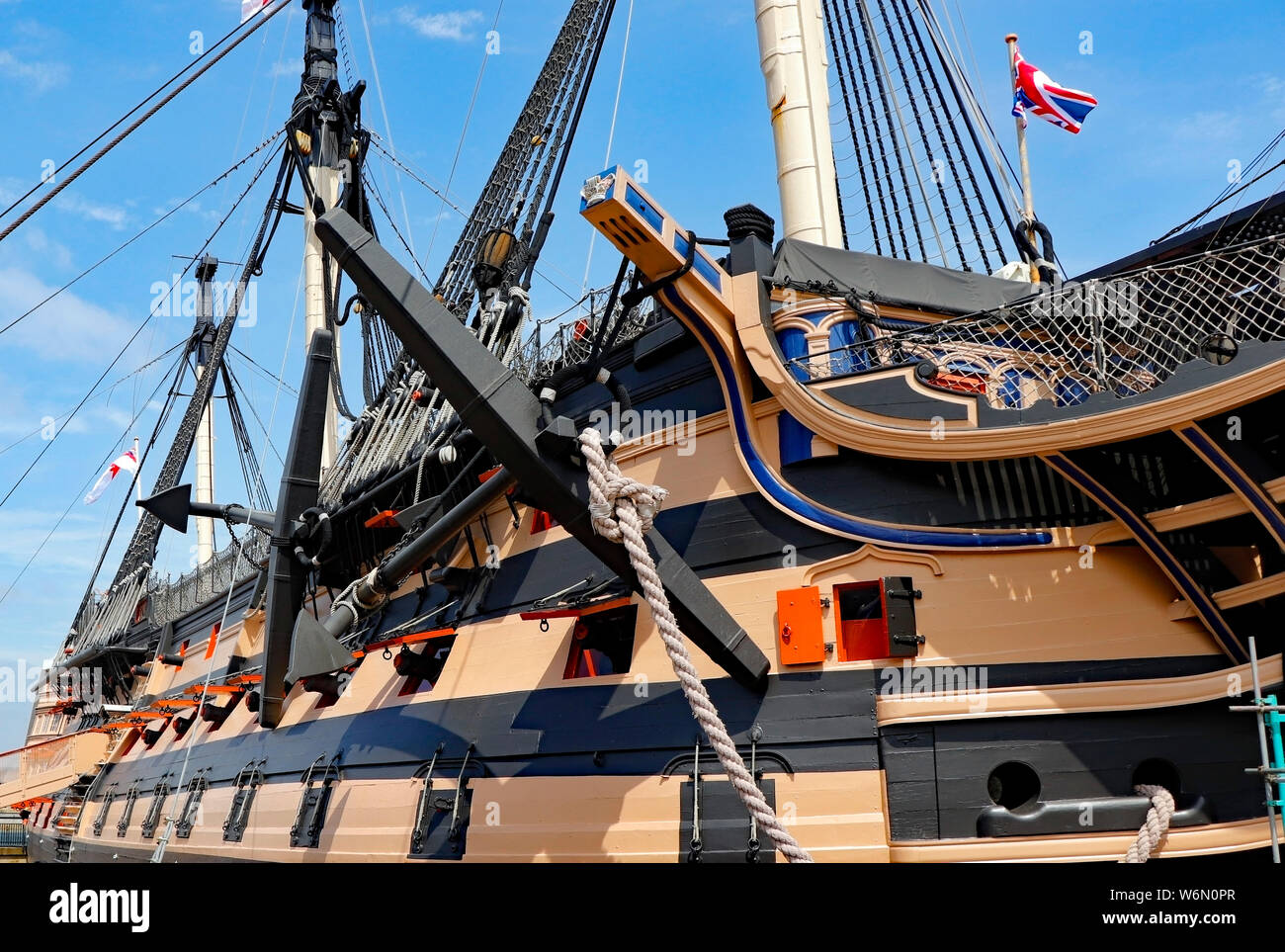 H.M.S. Victory at the Naval Base in Portsmouth Stock Photo - Alamy