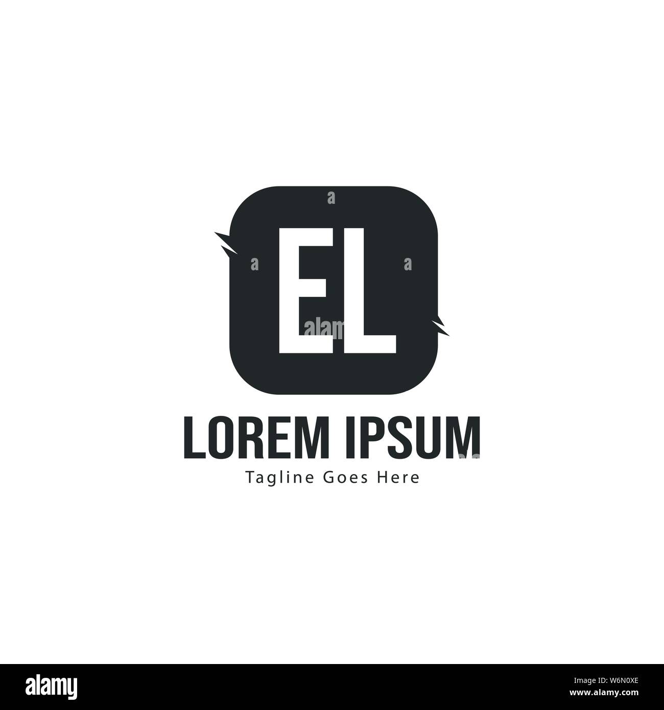 Initial EL logo template with modern frame. Minimalist EL letter logo ... Initial EL logo template with modern frame. Minimalist EL letter logo ...