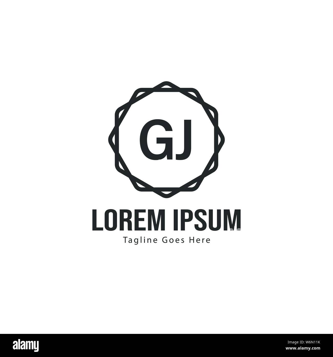 Gj logo Stock Vector Images - Alamy