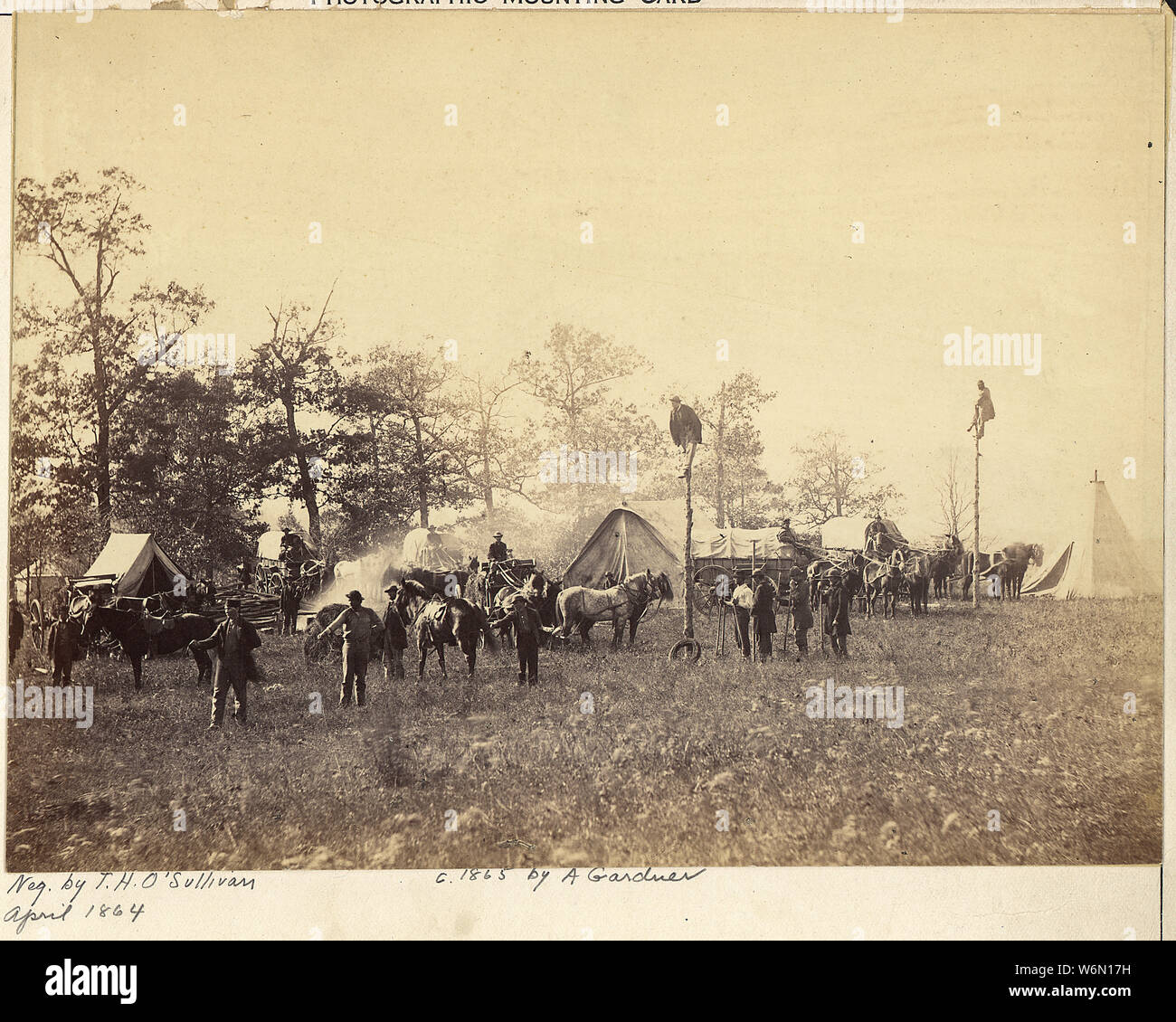 Virginia, Brandy Station, Telegraph Construction Corps of the Army of ...