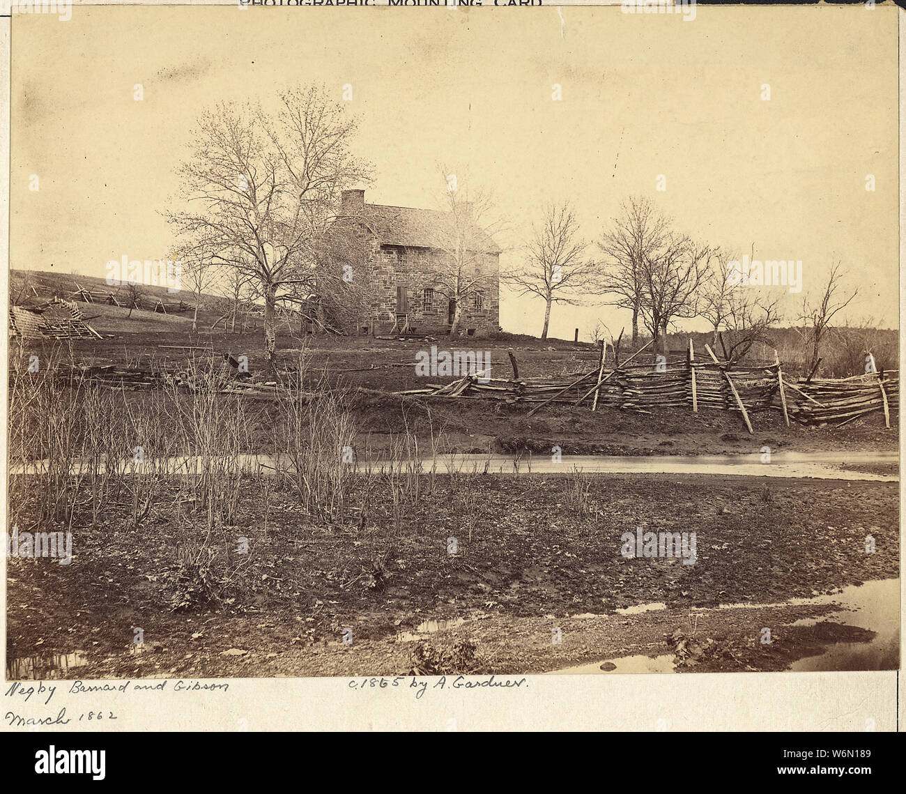 Virginia, Bull Run. Battlefield, Matthews House Stock Photo - Alamy