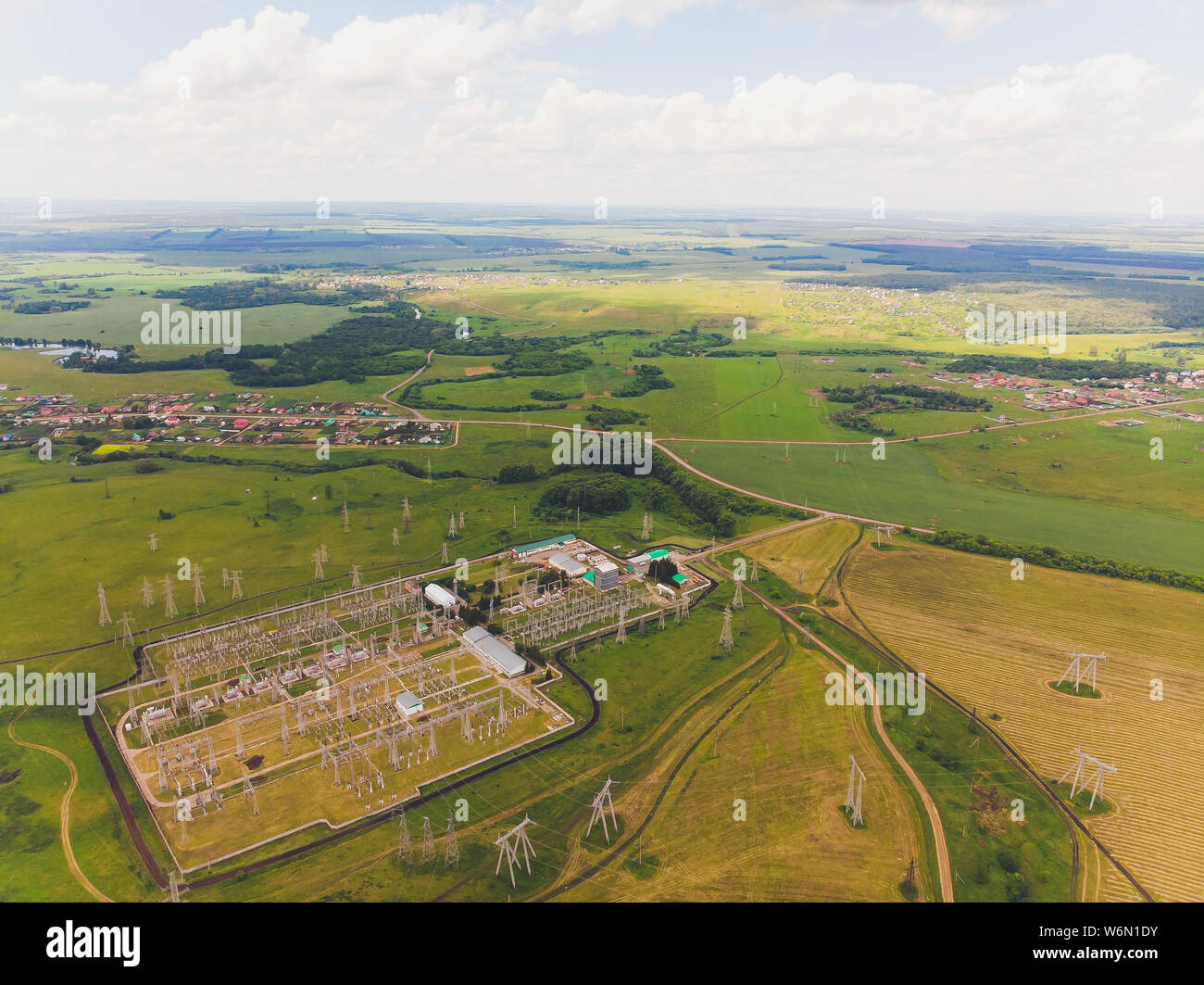 Aerial view oil refinery, refinery plant, refinery factory Stock Photo ...