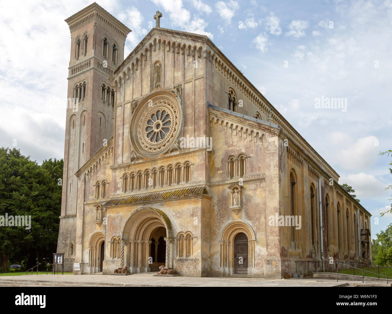 Exterior 19th century Italianate architecture of Wilton new church ...