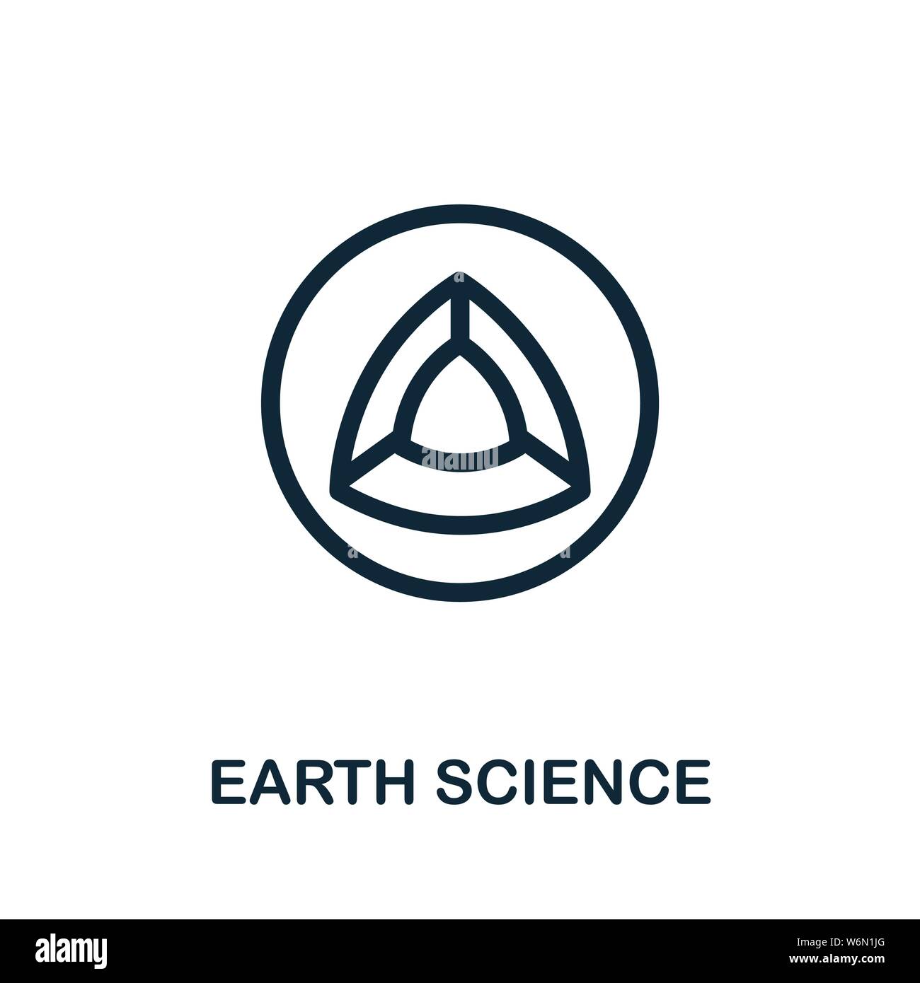 Earth Science vector icon symbol. Creative sign from science icons ... Earth Science vector icon symbol. Creative sign from science icons ...
