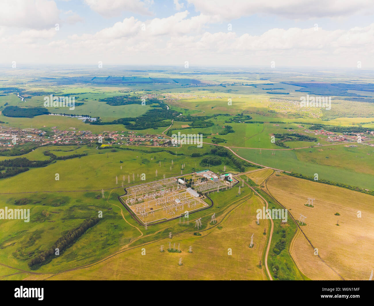 Aerial view oil refinery, refinery plant, refinery factory Stock Photo ...