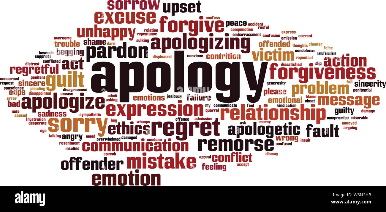Apology Cut Out Stock Images & Pictures - Alamy