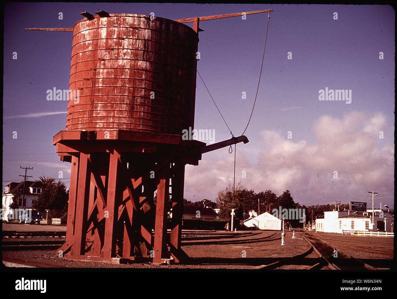 WATER TOWER, CALIFORNIA WESTERN RAILROAD Stock Photo - Alamy