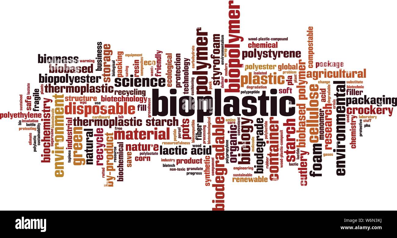 Biopolymer word cloud concept. Collage made of words about biopolymer ...