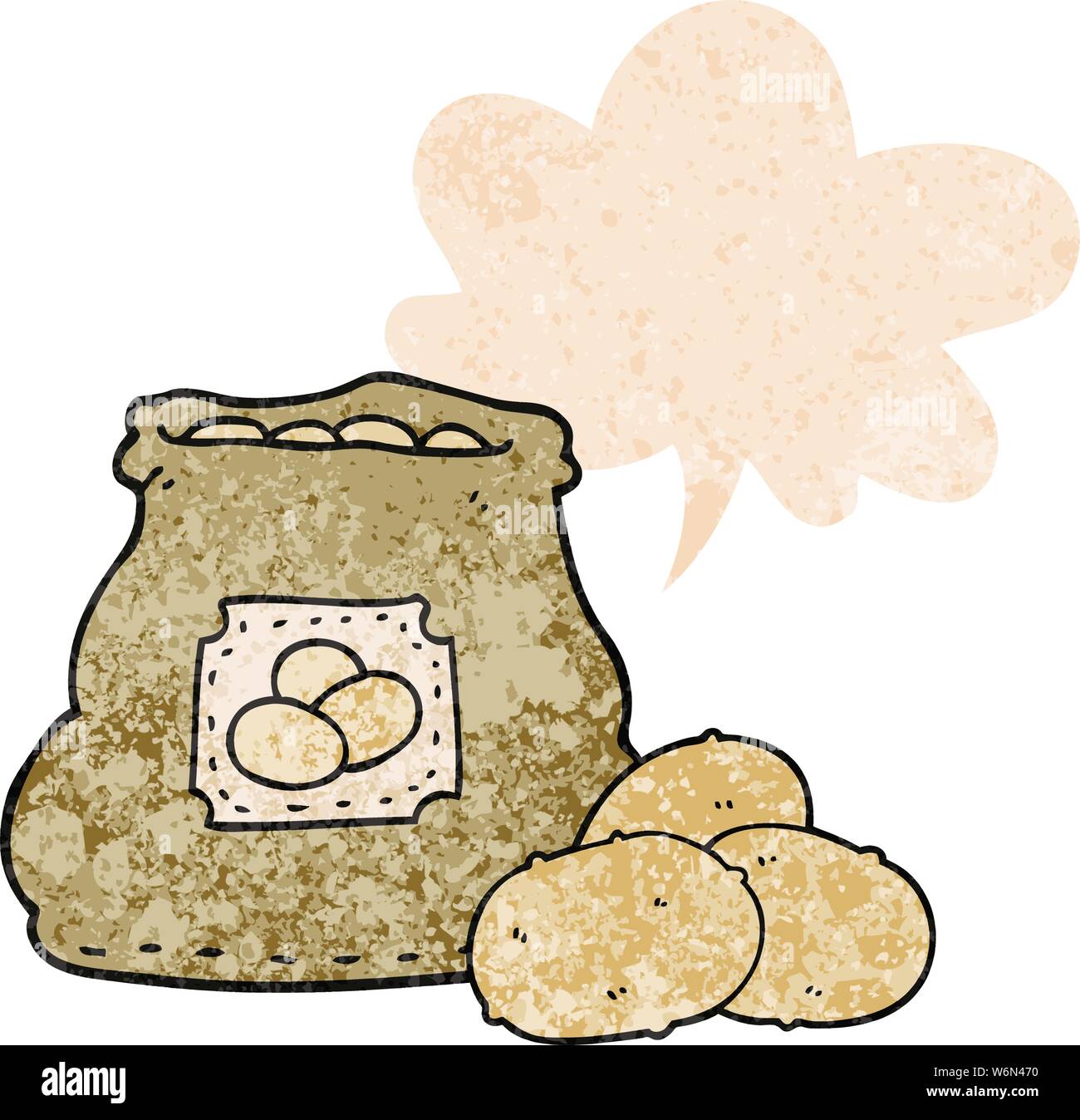 Cartoon sack potatoes Cut Out Stock Images & Pictures - Alamy