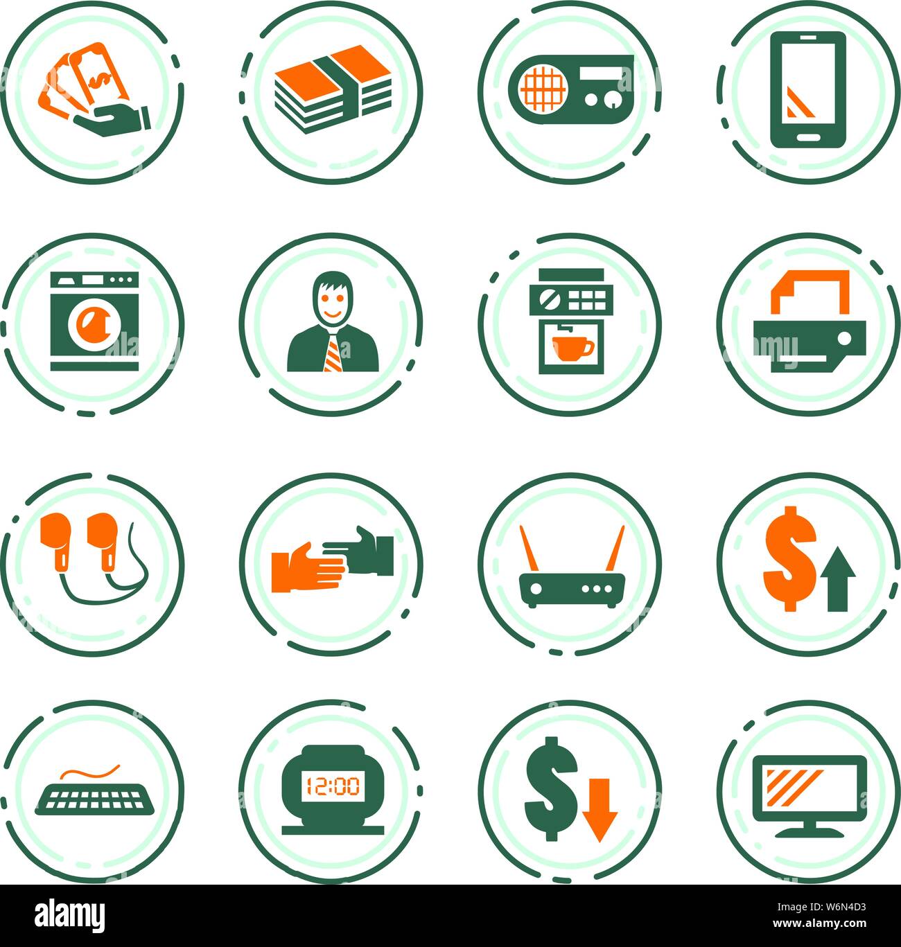 Pawn shop vector icons for user interface design Stock Vector Image ...