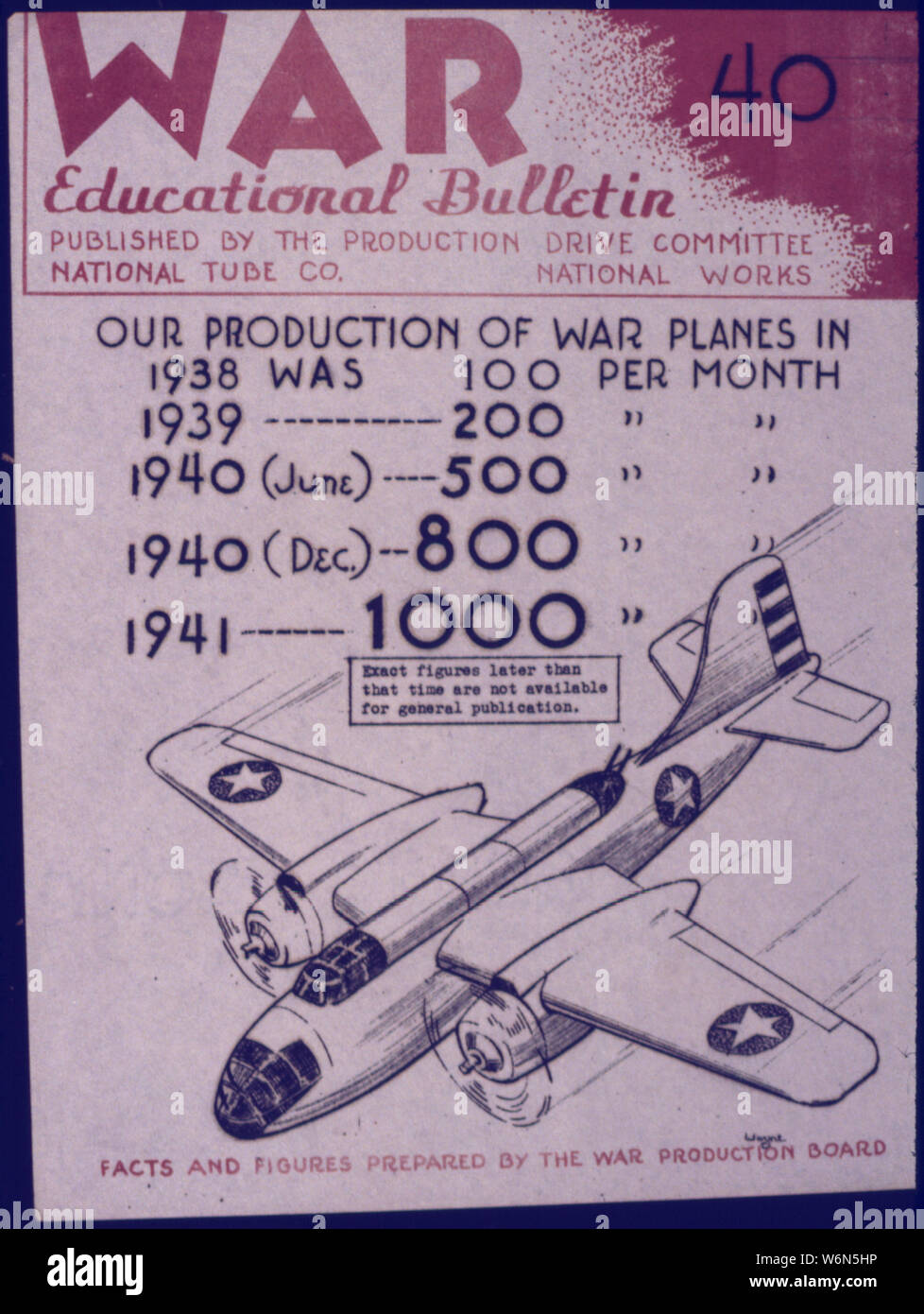 War educational bulletin hi-res stock photography and images - Alamy