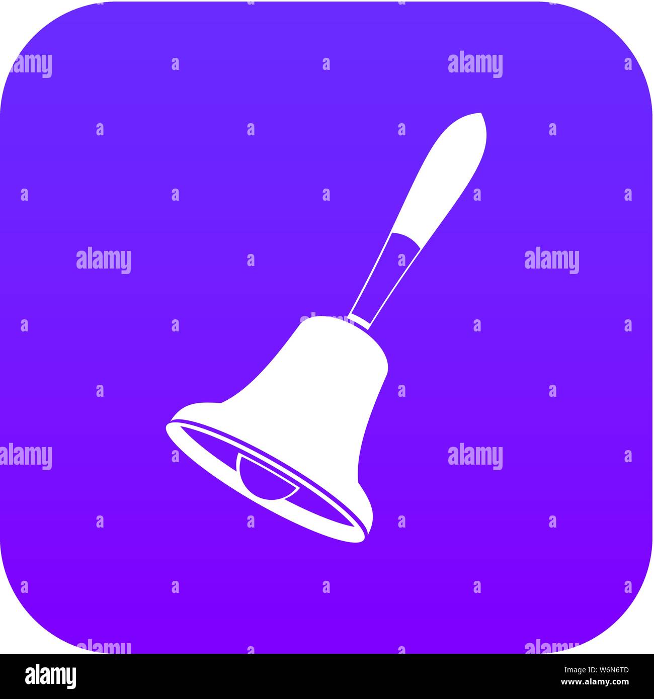 Bell icon digital purple Stock Vector Image & Art - Alamy