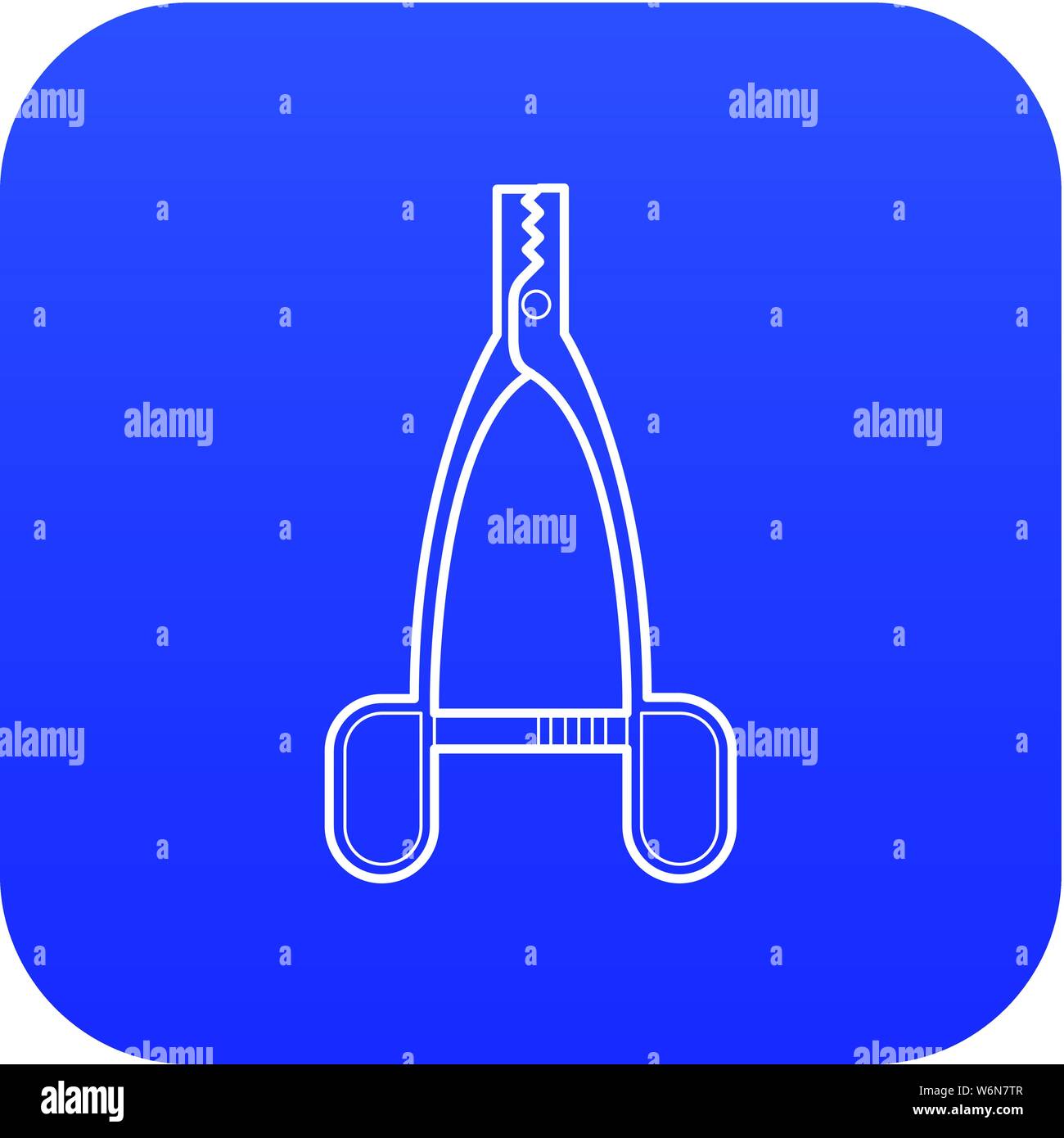 Medical pliers icon blue vector Stock Vector Image & Art - Alamy