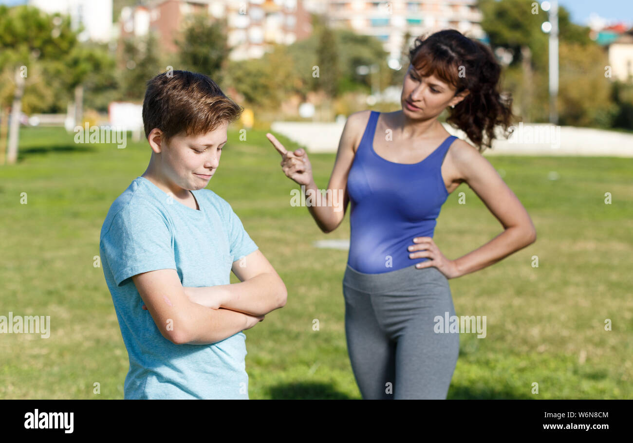 Scolded teen hi-res stock photography and images - Alamy