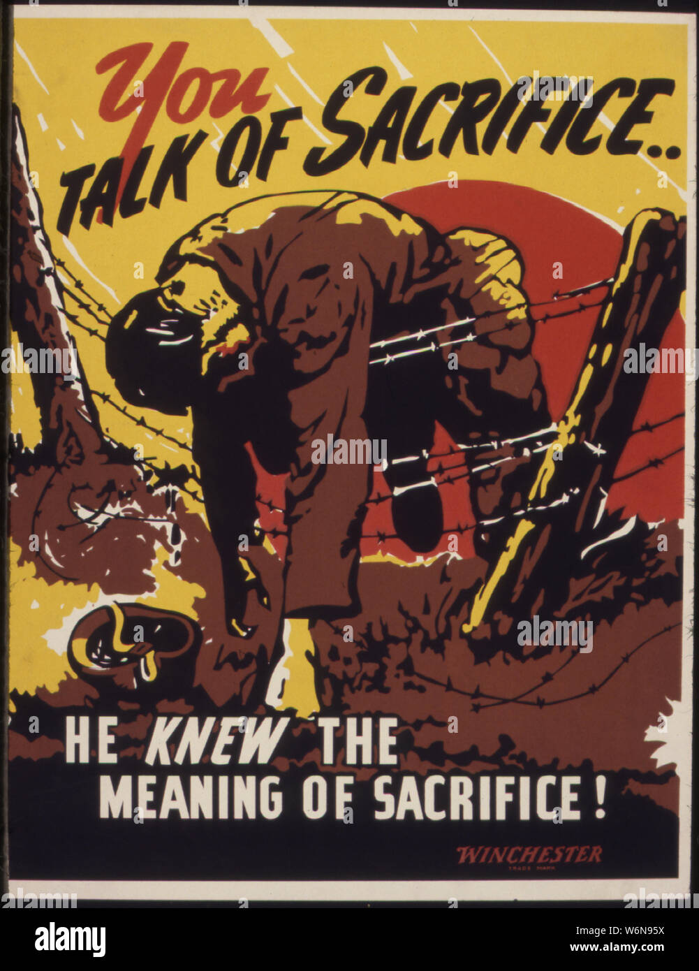 You talk of sacrifice... He knew the meaning of sacrifice! Stock Photo ...