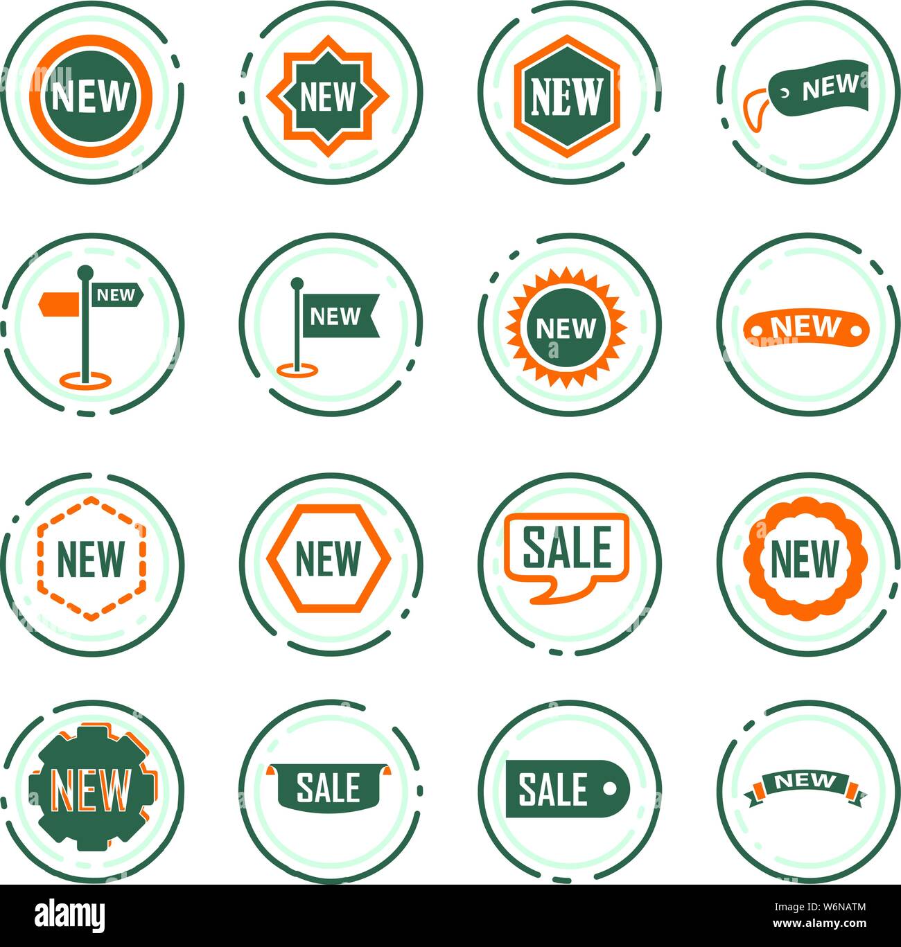 New stiker and label icon set for web sites and user interface Stock ...