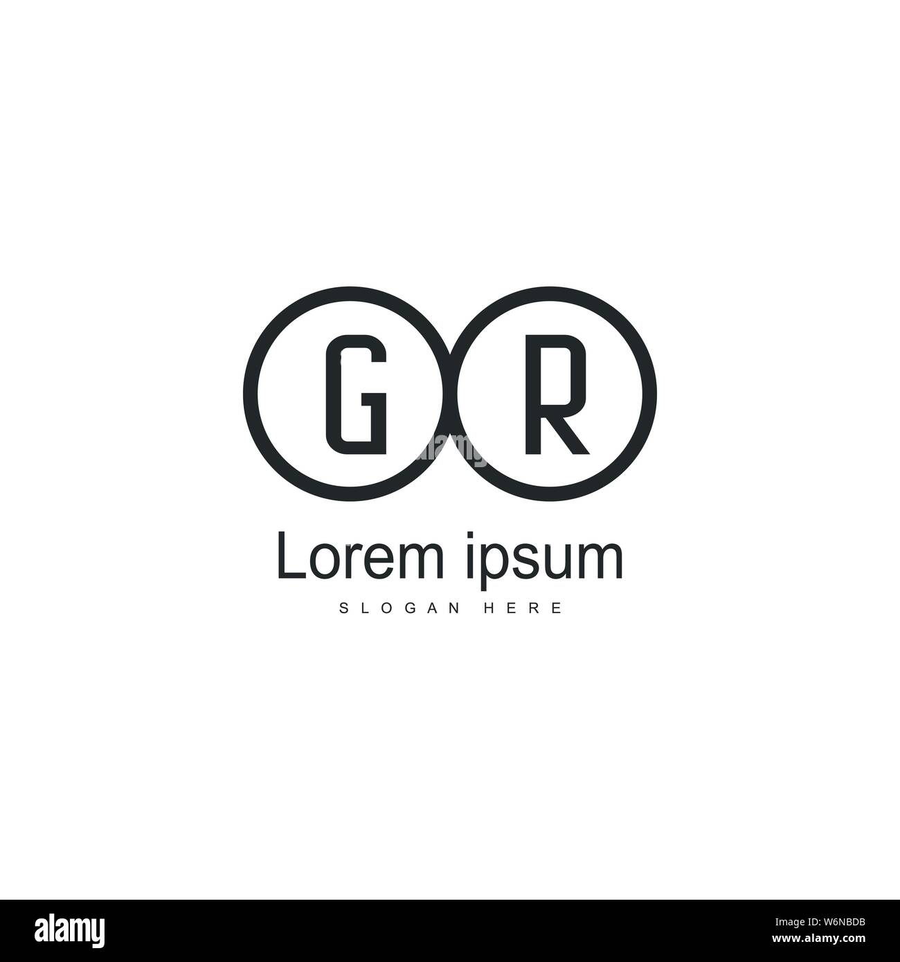 Gr logos Black and White Stock Photos & Images - Alamy
