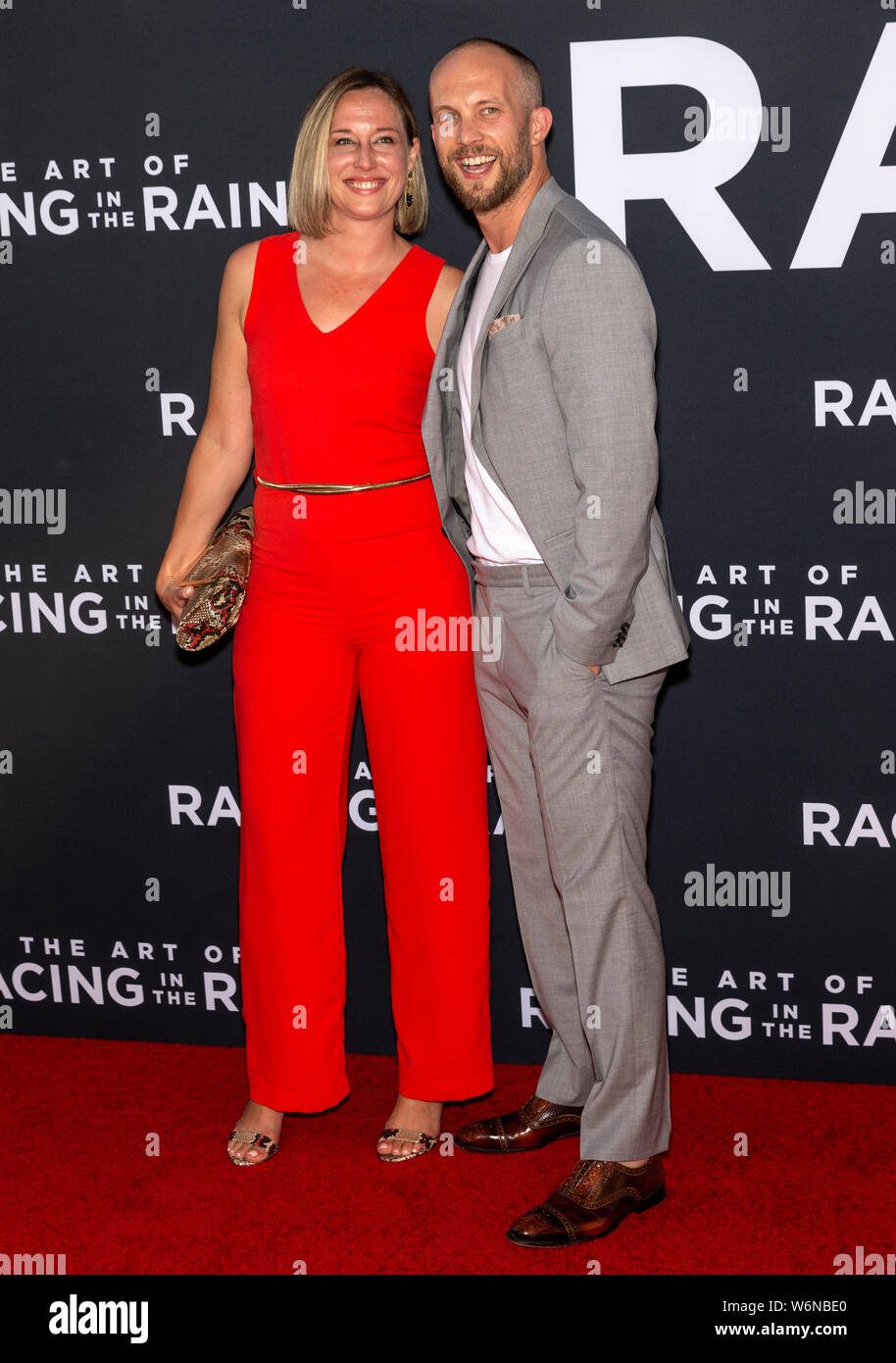 Los Angeles, CA - August 01, 2019: Ian Lake (R) and guest attend the ...