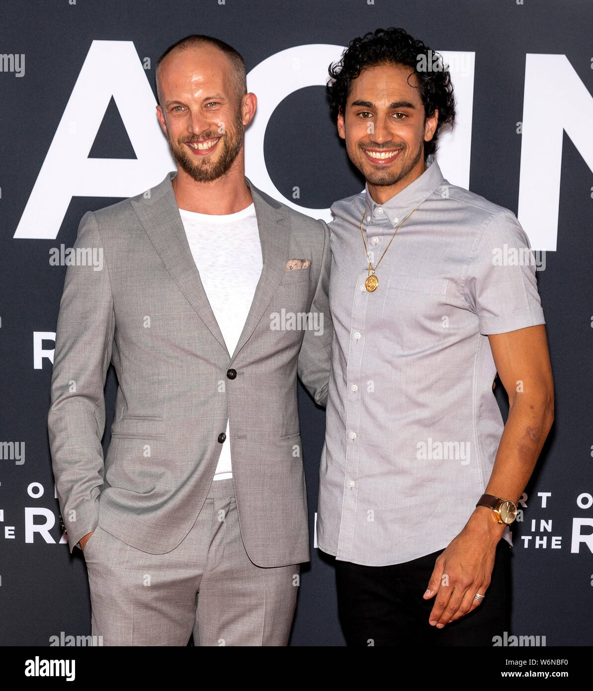 Los Angeles, CA - August 01, 2019: Ian Lake and Andres Joseph attend ...