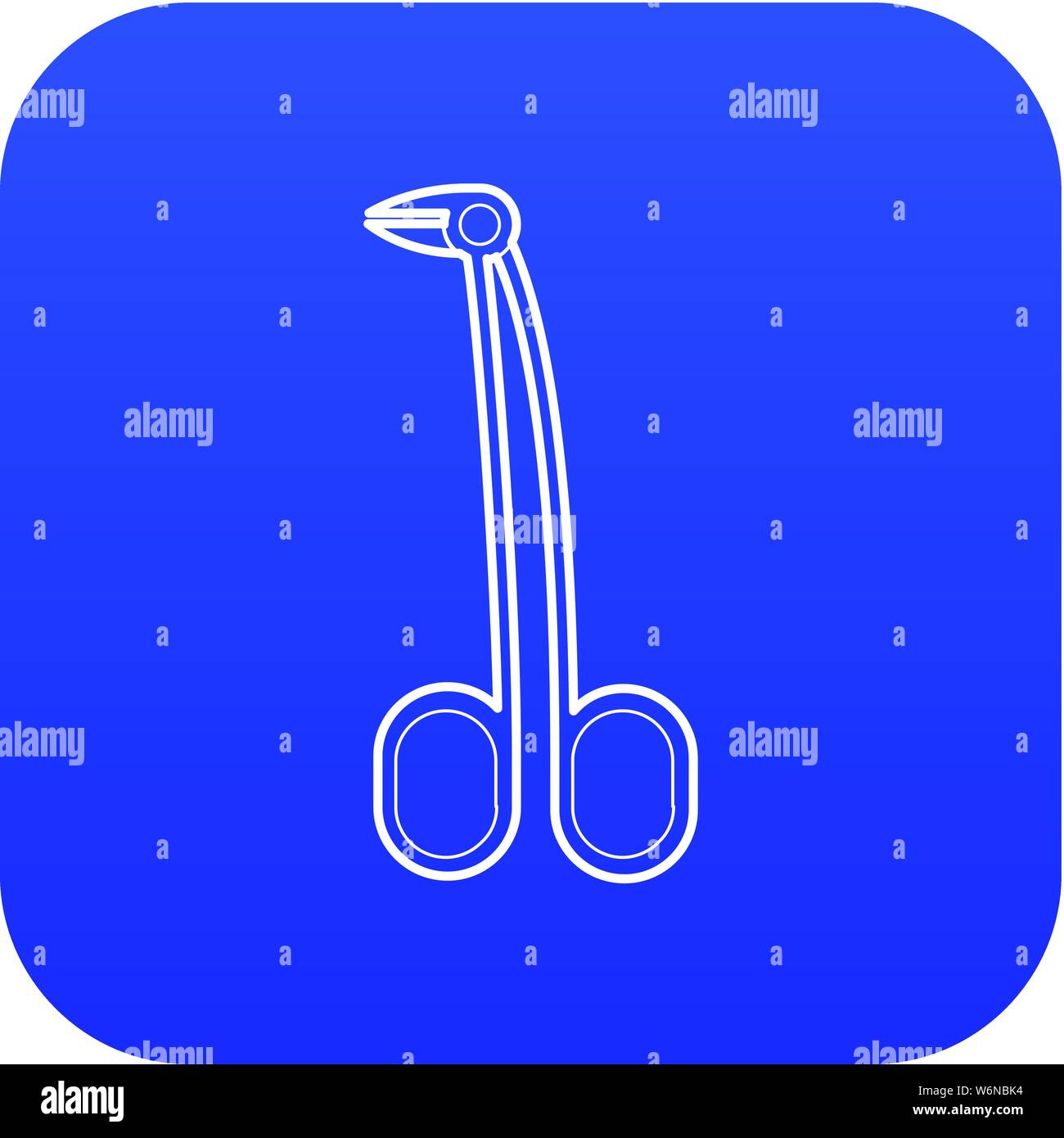 Surgical forceps icon blue vector Stock Vector Image & Art - Alamy