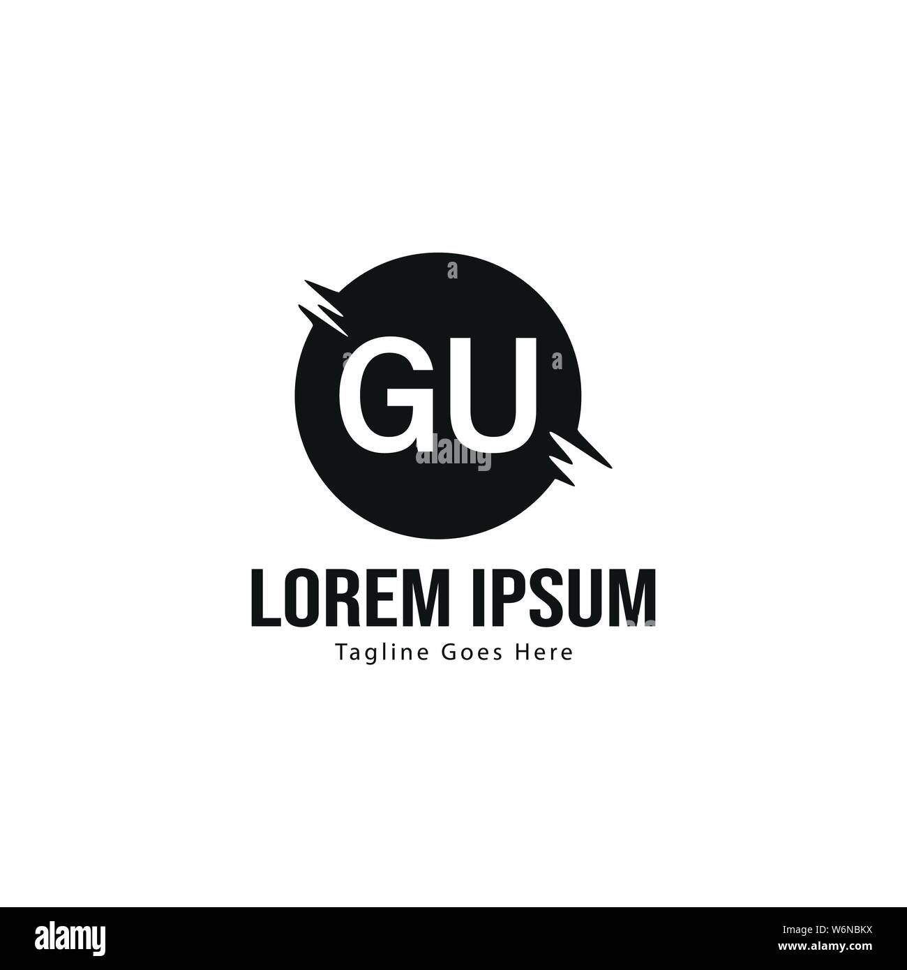 Gu logo vector vectors Black and White Stock Photos & Images - Alamy