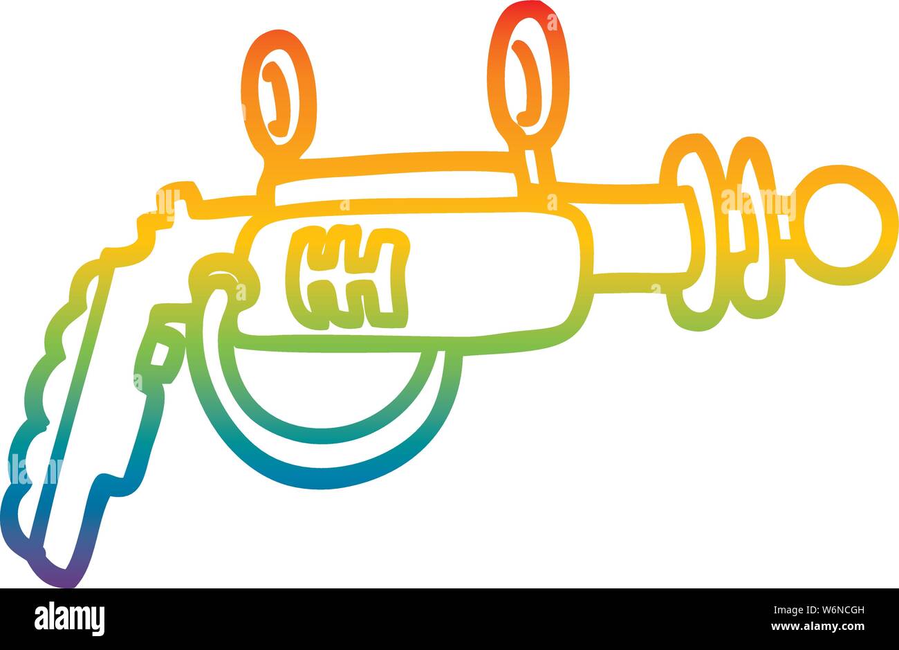 Rainbow gun Stock Vector Images - Alamy