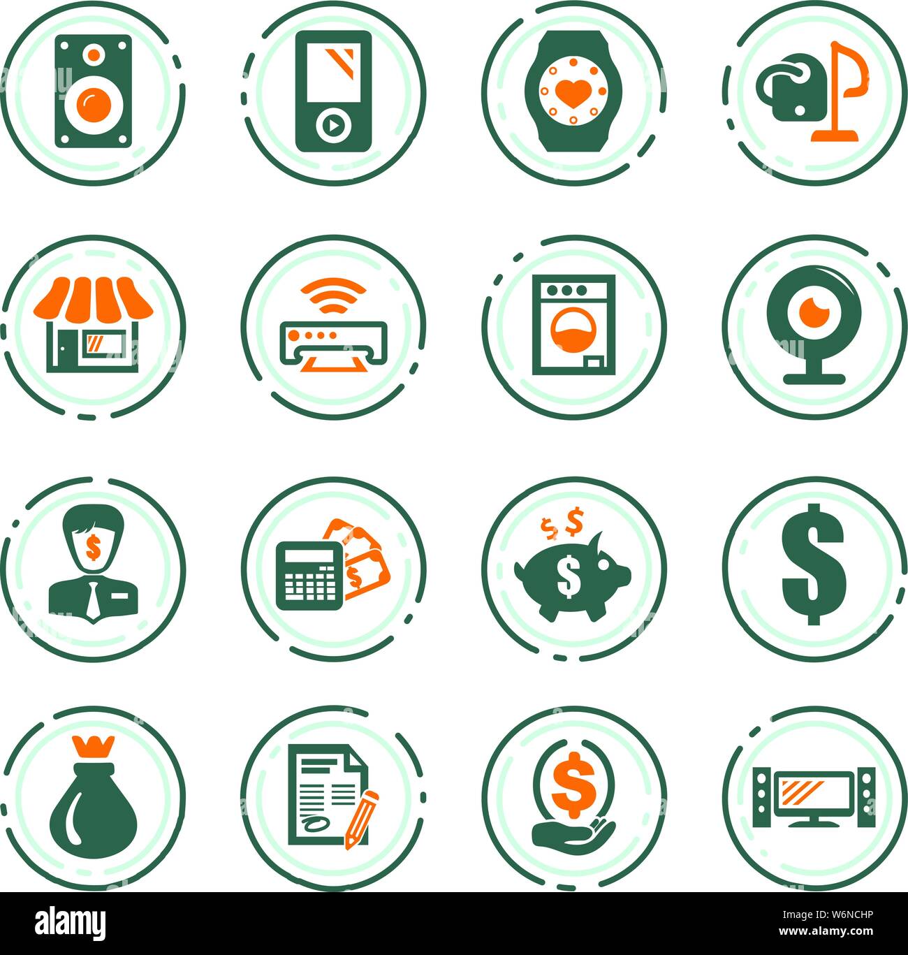 Pawn shop vector icons for user interface design Stock Vector Image ...