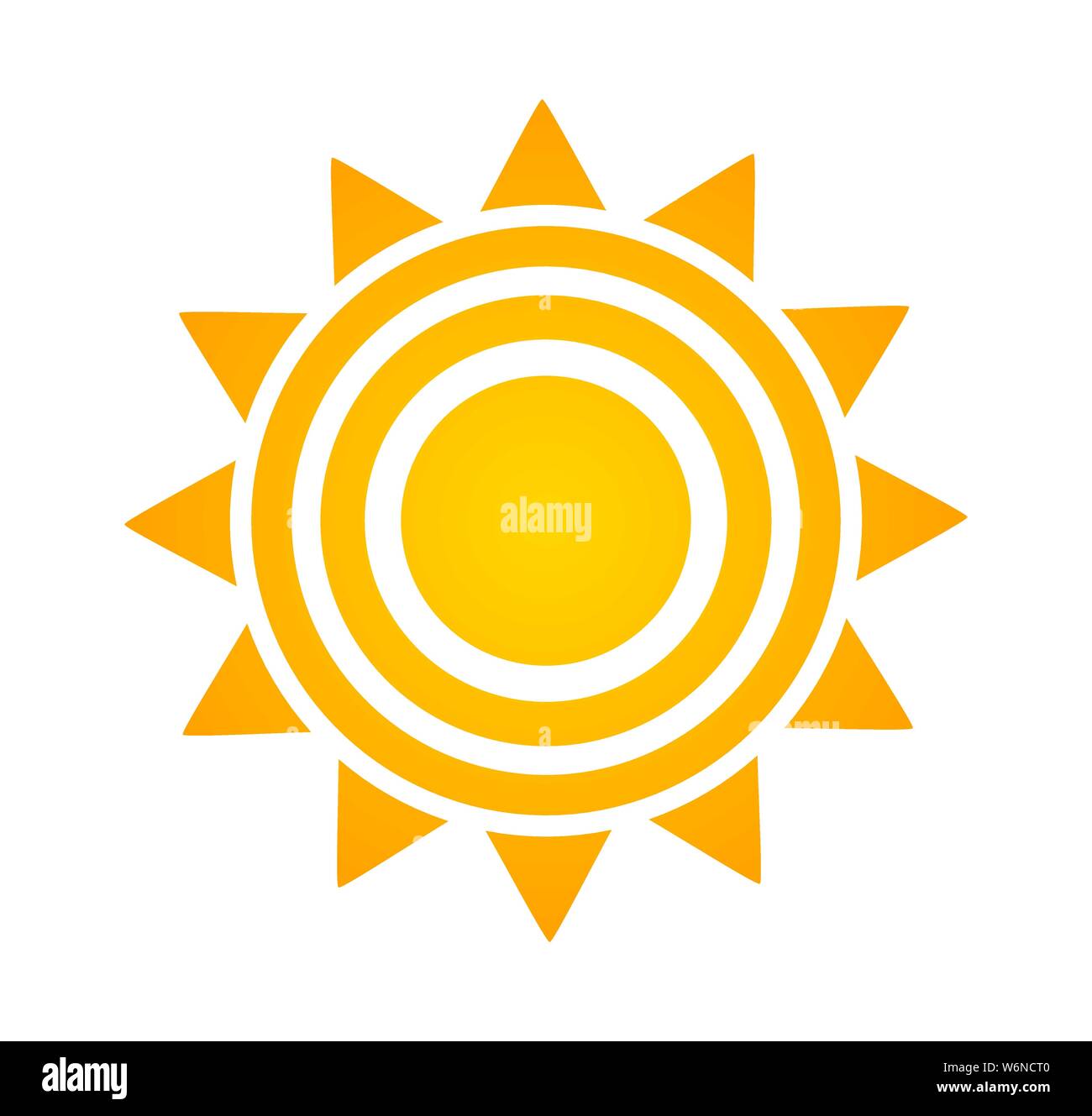 Sun icon rings. Vector design element Stock Vector Image & Art - Alamy