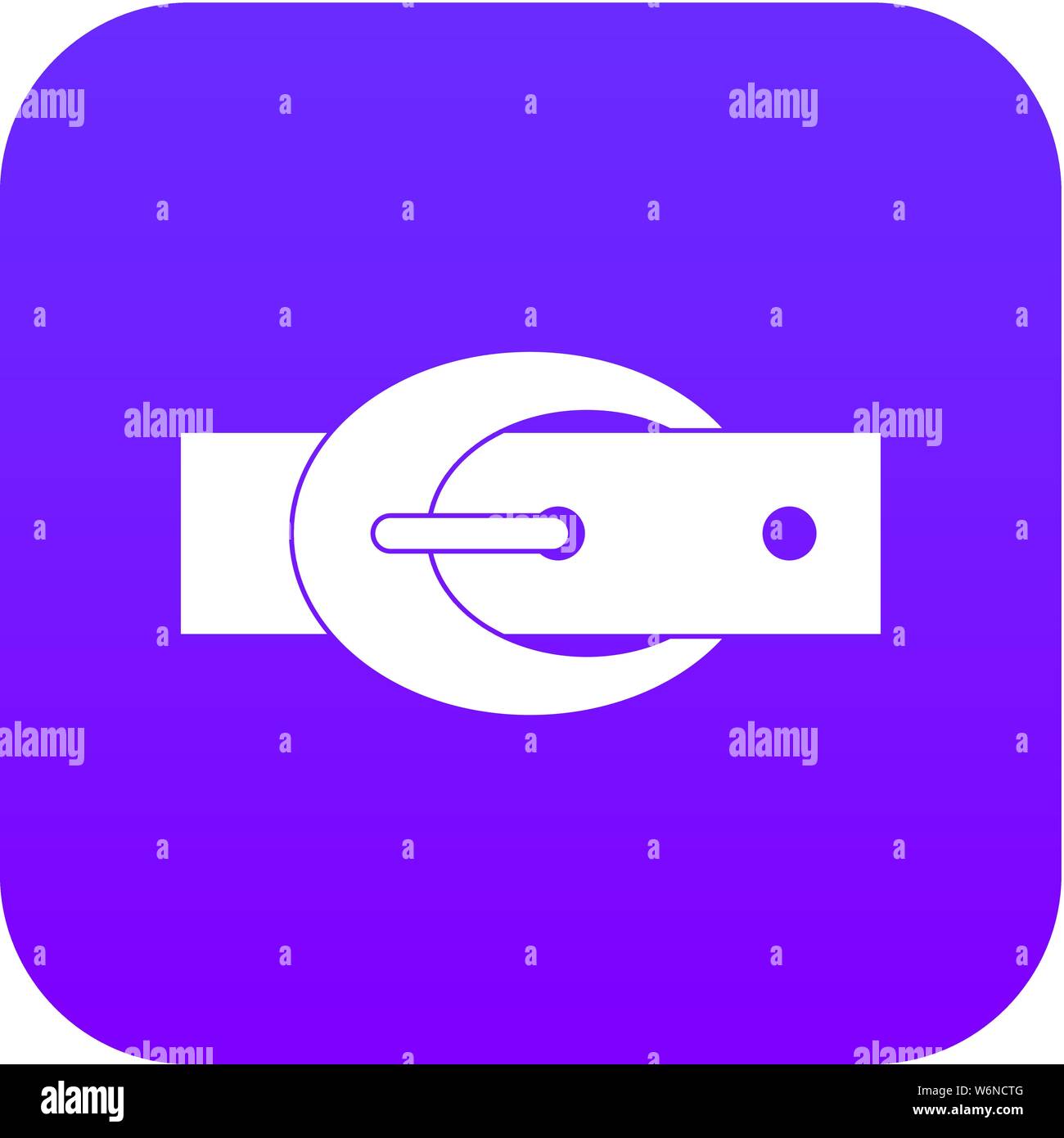Oval belt buckle icon digital purple Stock Vector Image & Art - Alamy