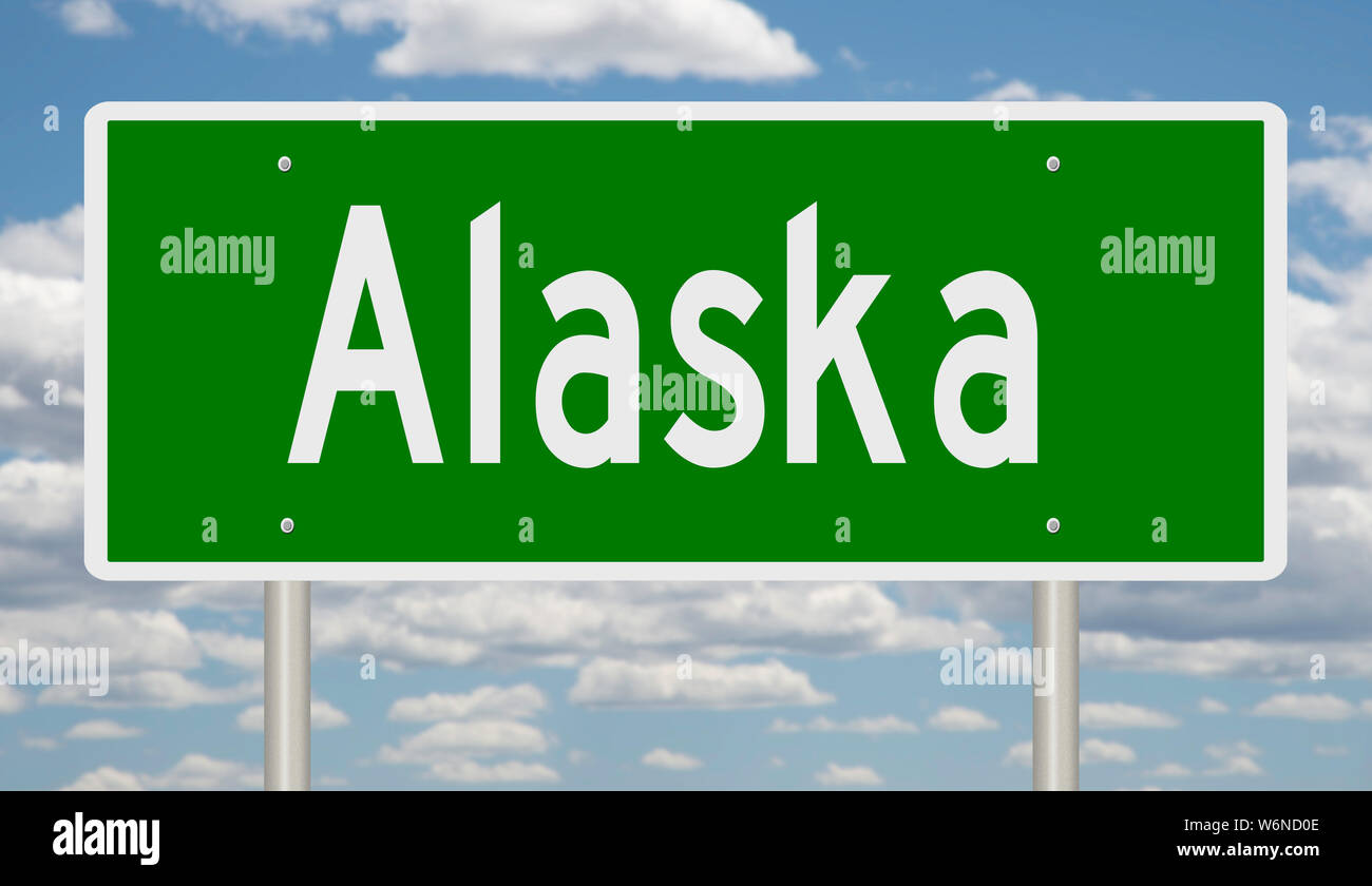 3d rendering alaska state hi-res stock photography and images - Alamy