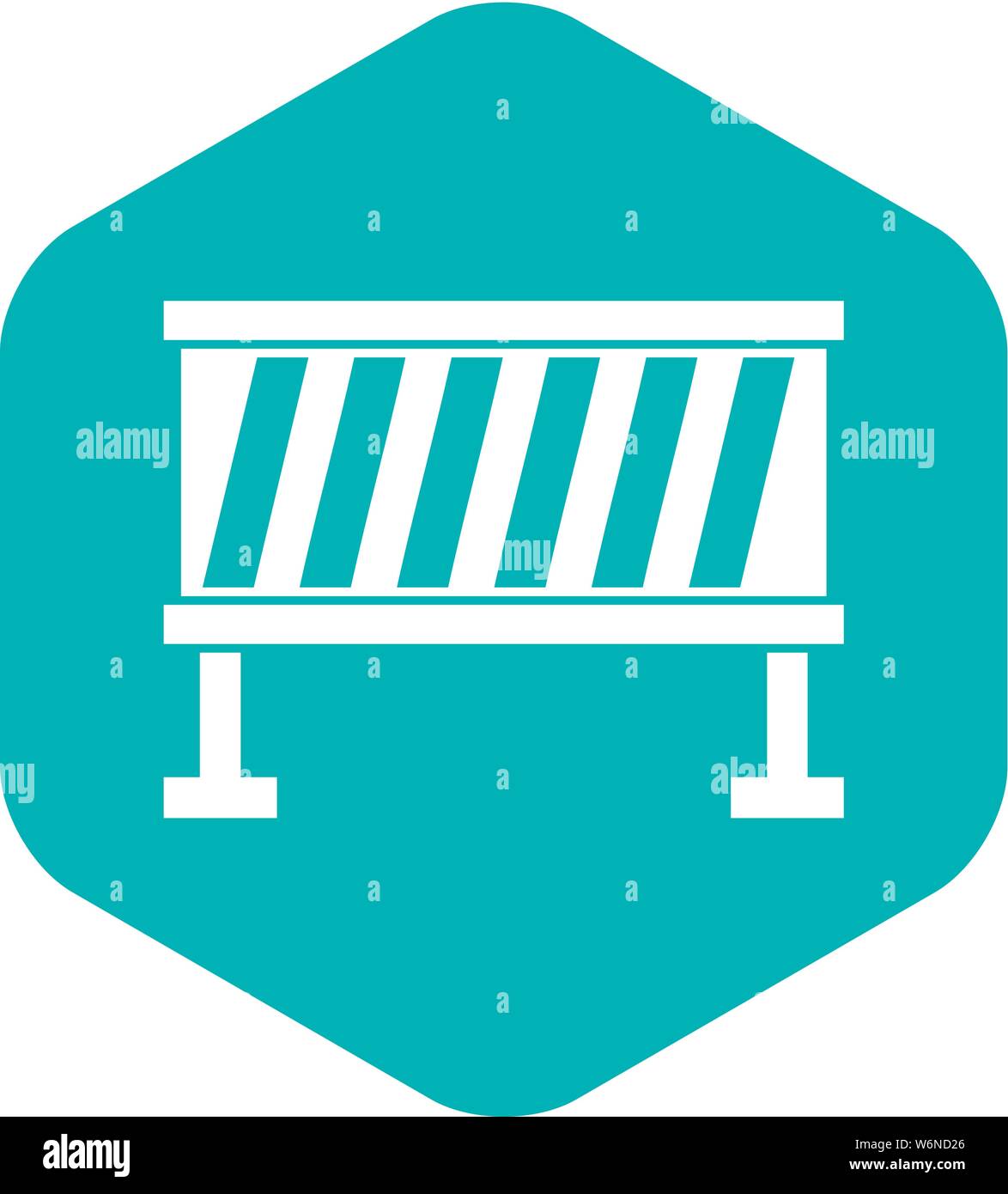 Traffic barrier icon, simple style Stock Vector Image & Art - Alamy