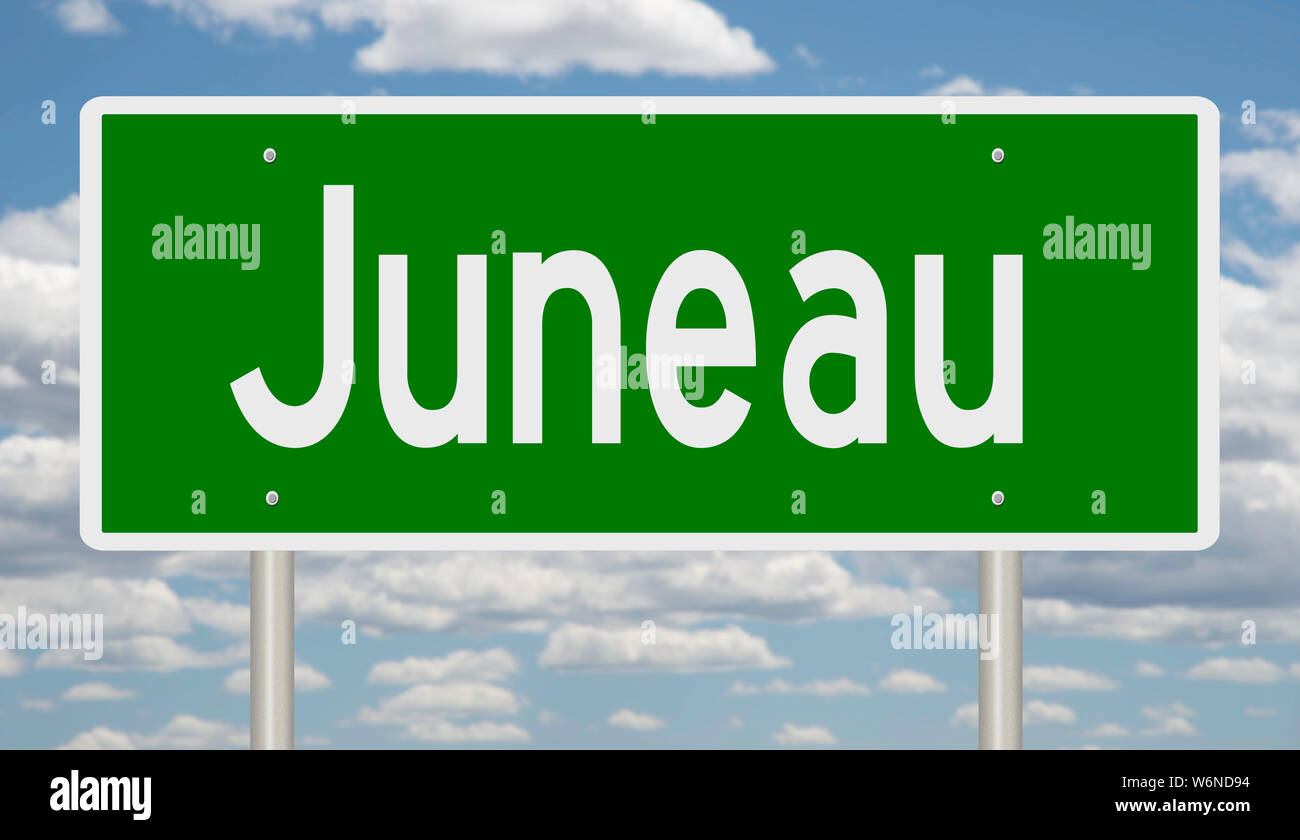 Juneau road sign hi-res stock photography and images - Alamy