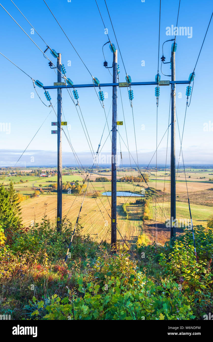 Powerline aerial hi-res stock photography and images - Alamy