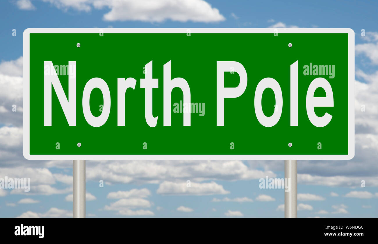 North pole sign alaska united hi-res stock photography and images - Alamy