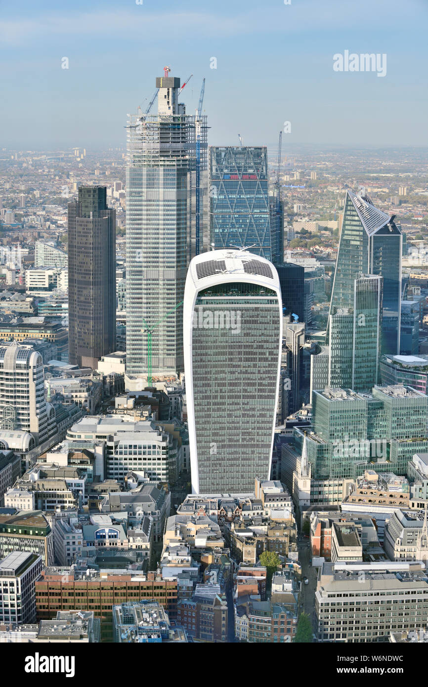Photographed on the viewing platform of The Shard October 2018 Stock ...