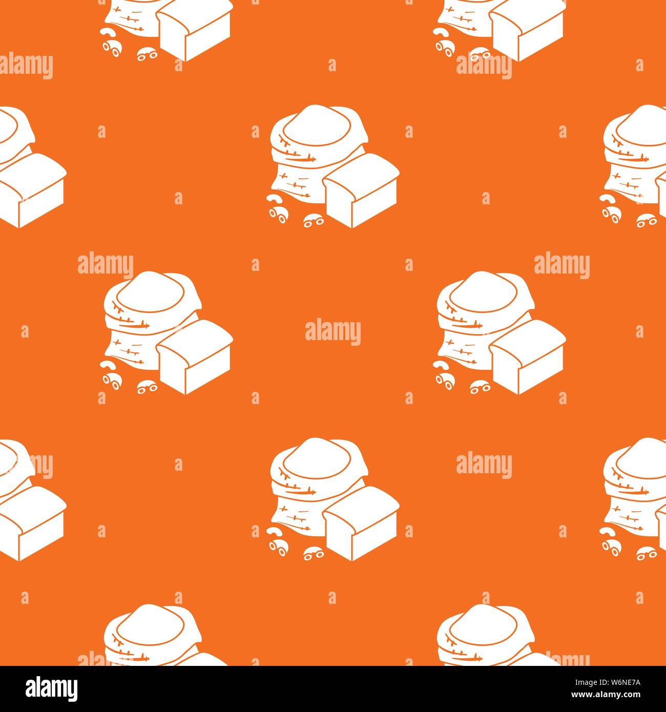 Flour production pattern vector orange Stock Vector Image & Art - Alamy
